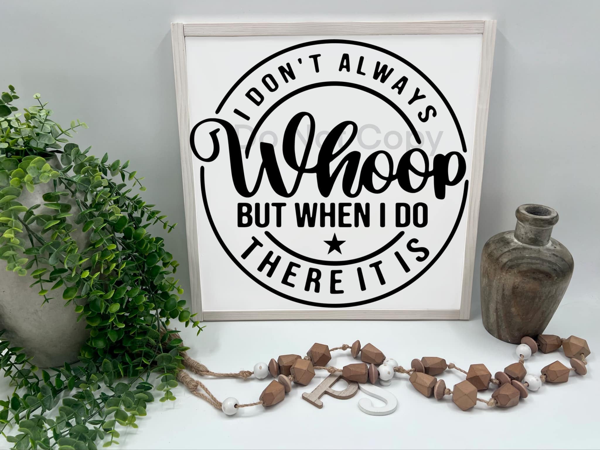 Whoop Sign 8" x 8" | Little Devils Designs