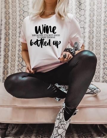 Wine Because It's Not Good to Keep Things Bottled Up | Little Devils Designs