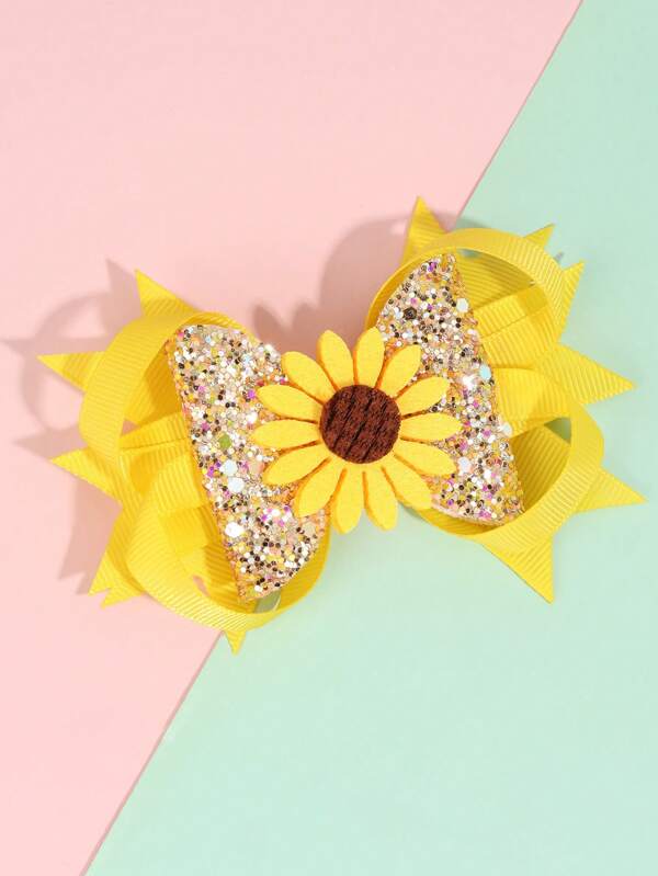 Sunflower Bow | Little Devils Designs