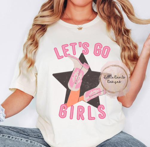 Let's Go Girls DTF Print | Little Devils Designs