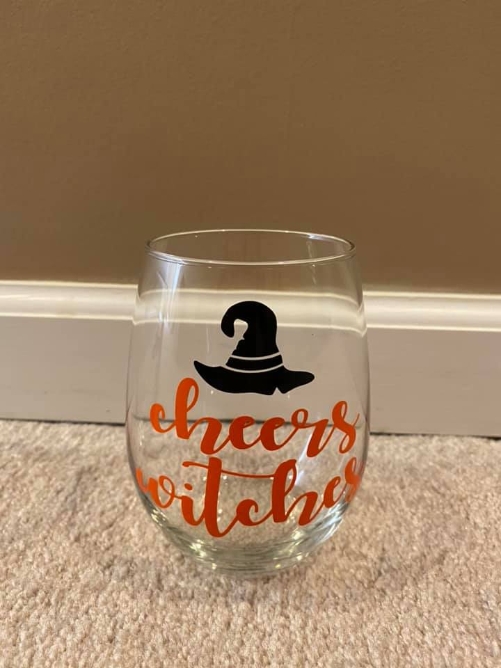 Cheers Witches Wine Glass | Little Devils Designs