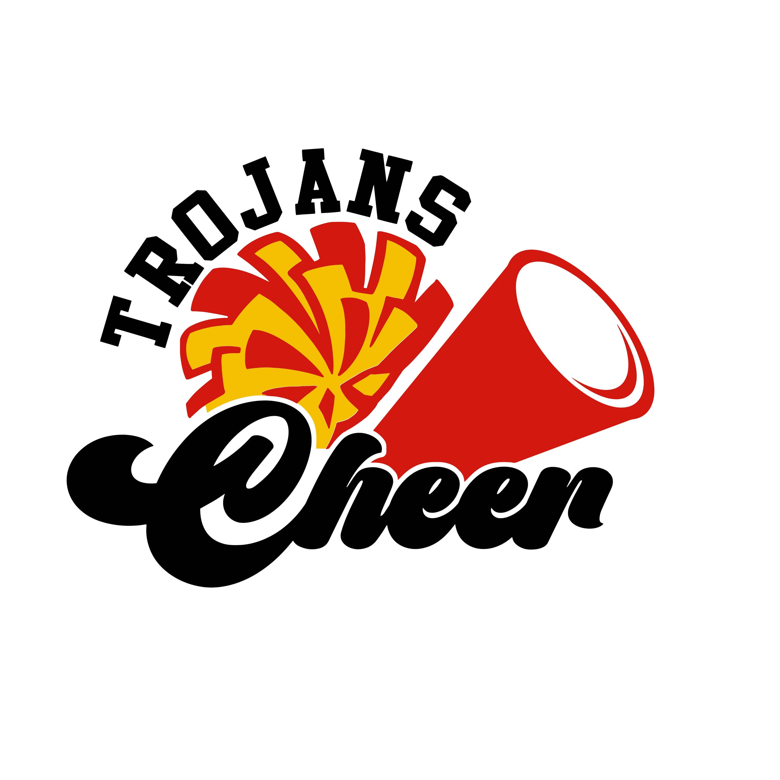 Trojans Cheer Baseball Cap with Patch | Little Devils Designs