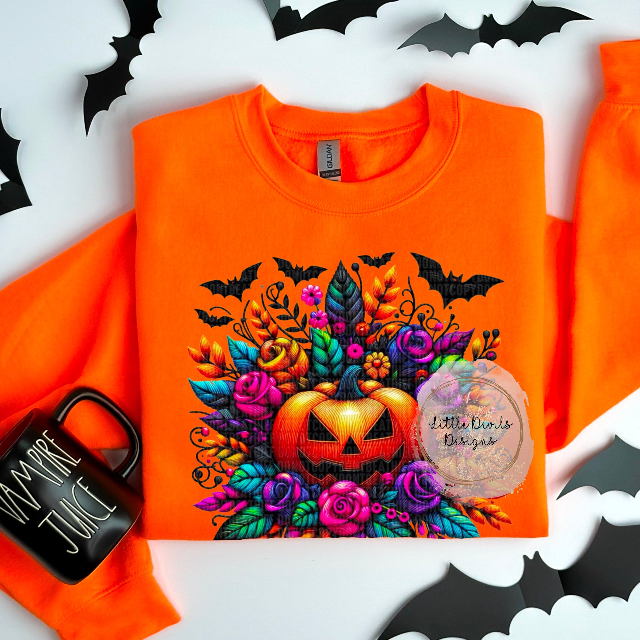 Floral Jack-o-Lantern | Little Devils Designs