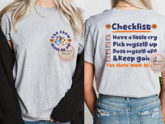 Bluey Checklist | Little Devils Designs