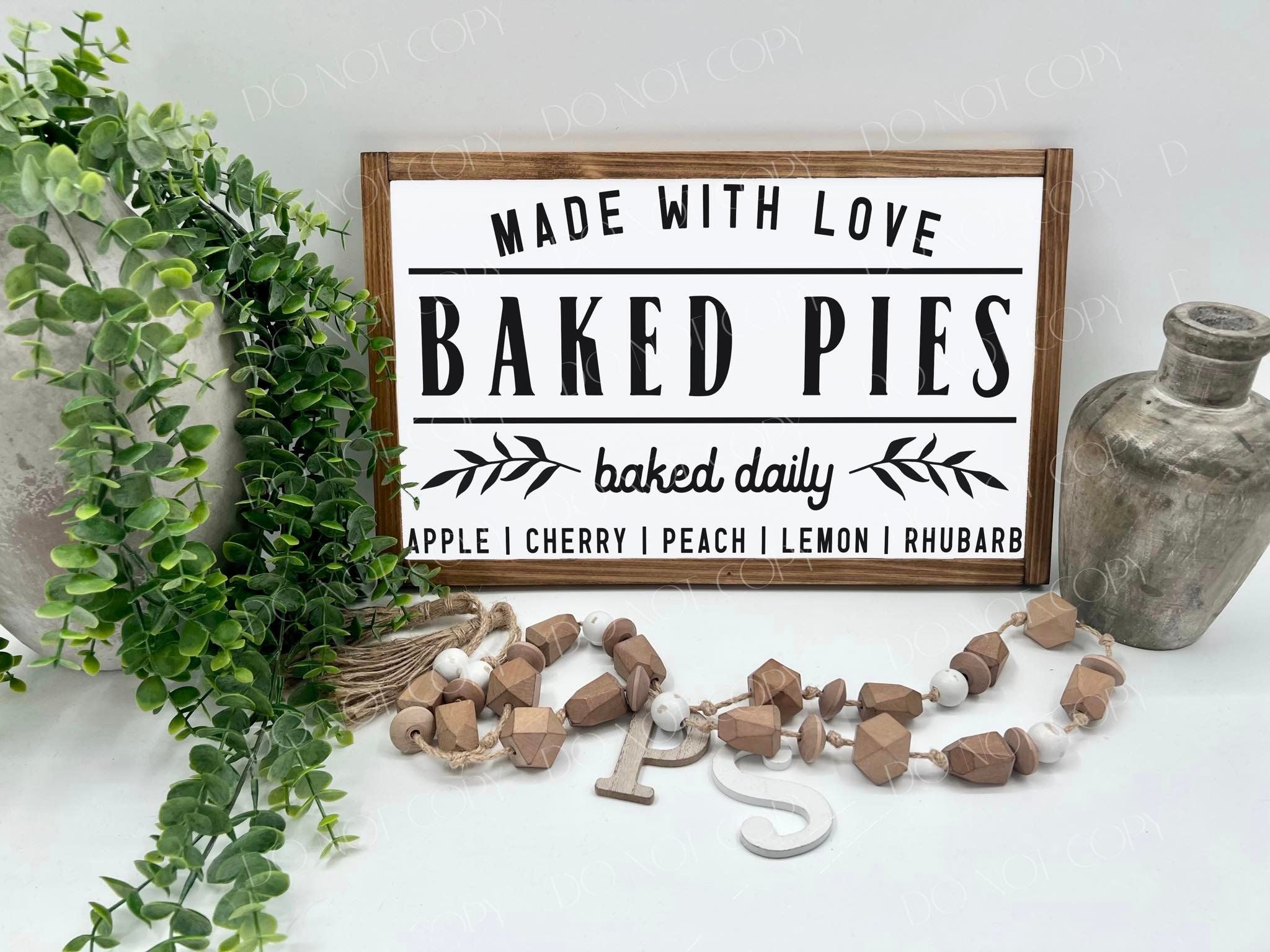 Baked Pies Sign 16" x 10" | Little Devils Designs