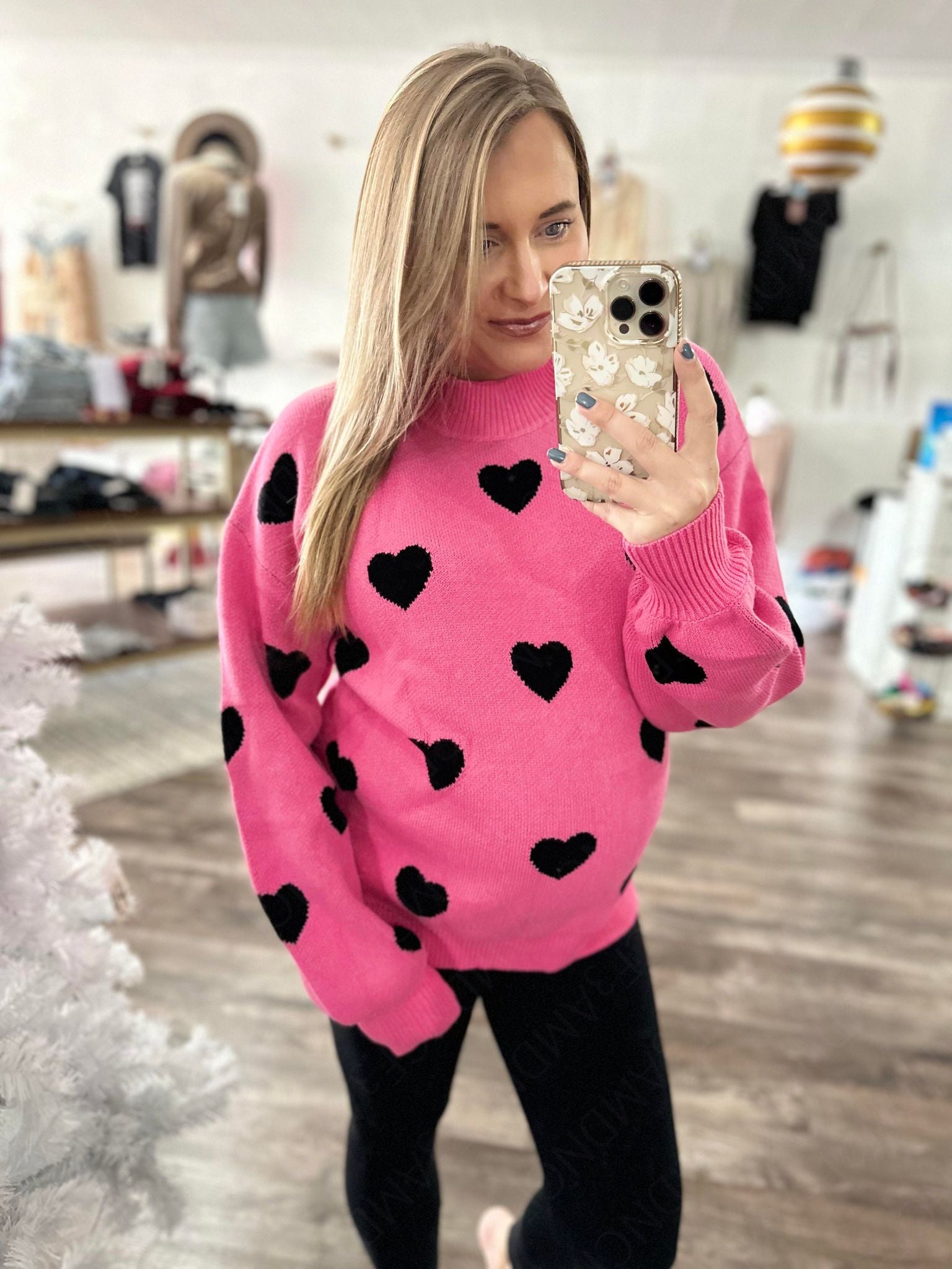 The Hearts All Over Sweater | Little Devils Designs