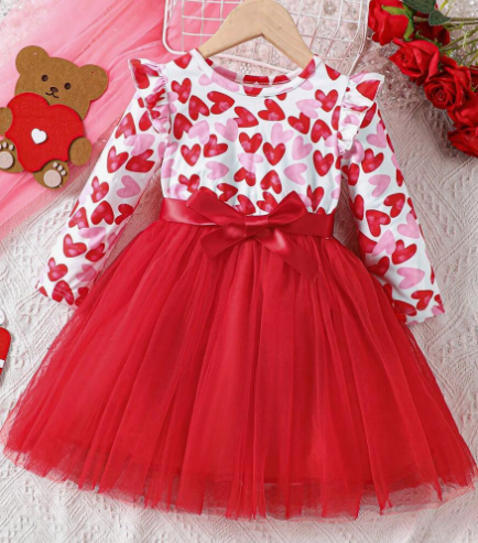 Heart Mesh Dress | Little Devils Designs